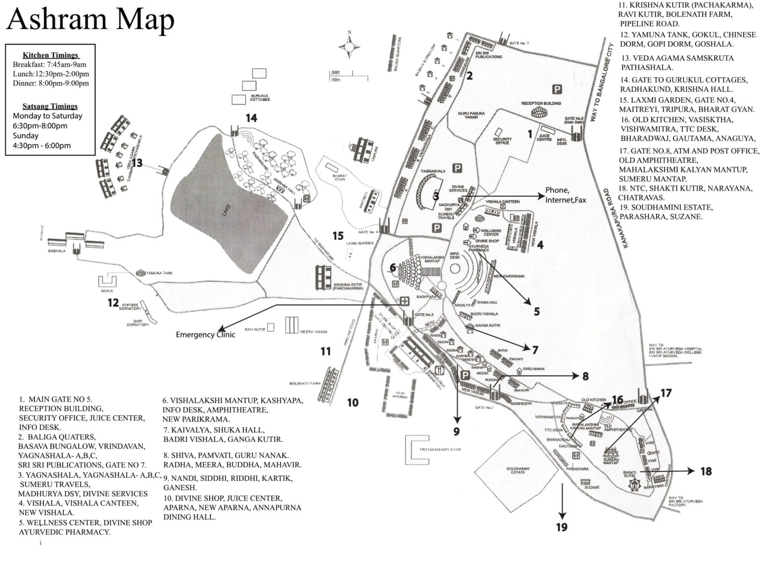 Maps – Ashrams of India