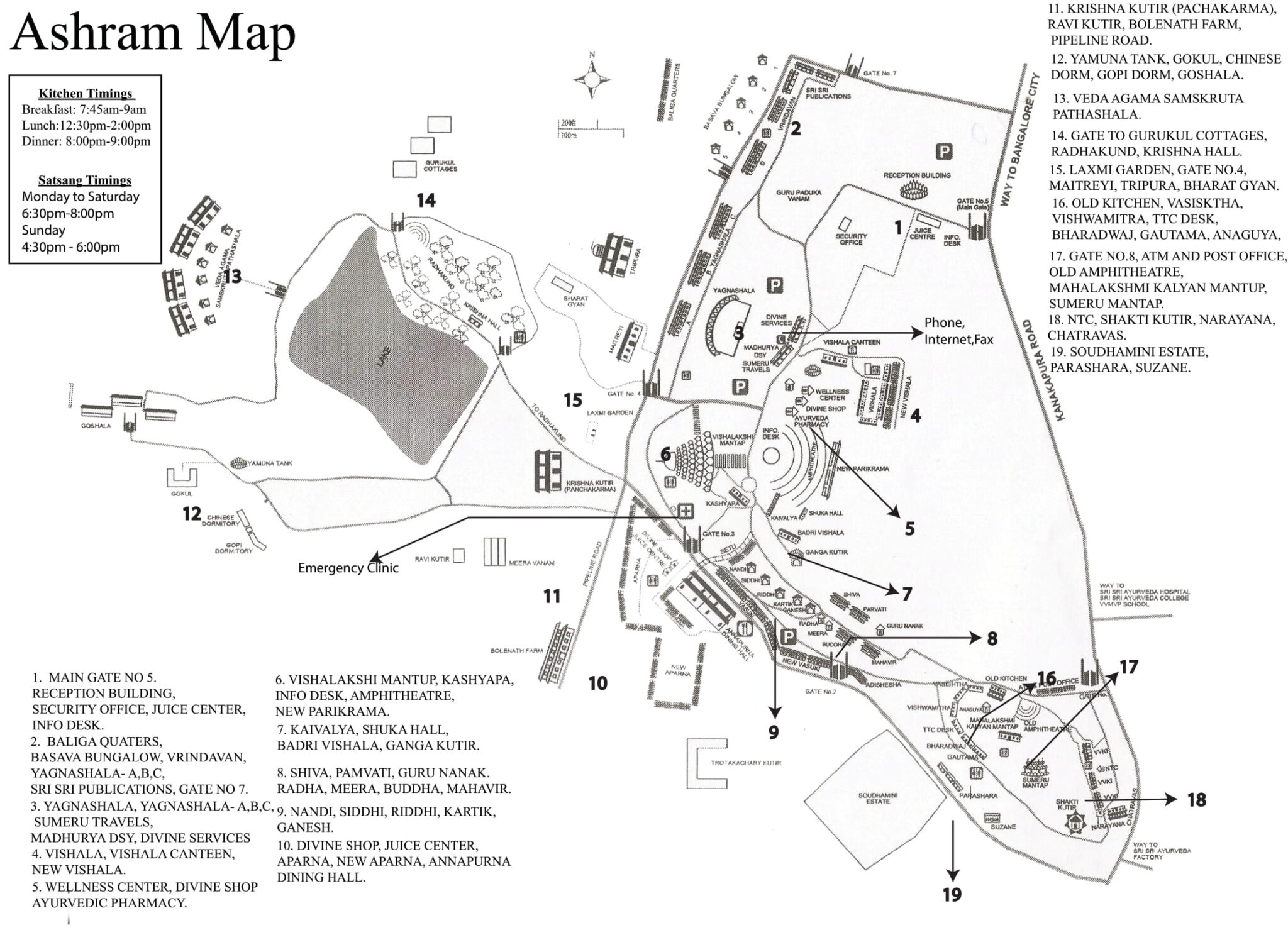 Maps – Ashrams of India
