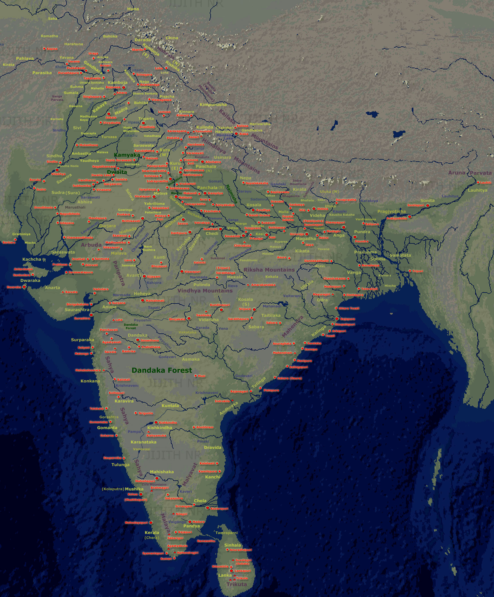 Maps – Ashrams of India